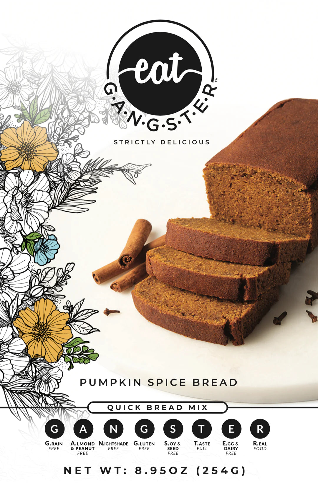 EAT GANGSTER // Pumpkin Bread Mix 8.95 oz