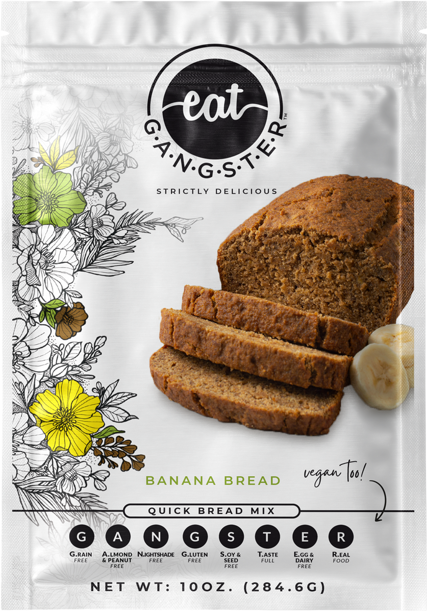 EAT GANGSTER // Banana Bread Mix 10 oz — FullyHealthy.com