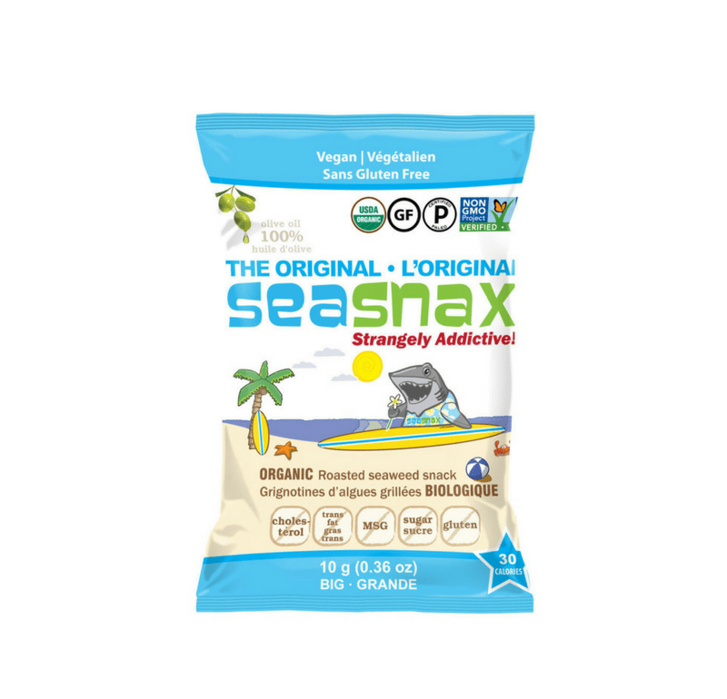 Organic - SeaSnax BIG GRAB Pack .36 oz // ShopAIP Healthy Foods